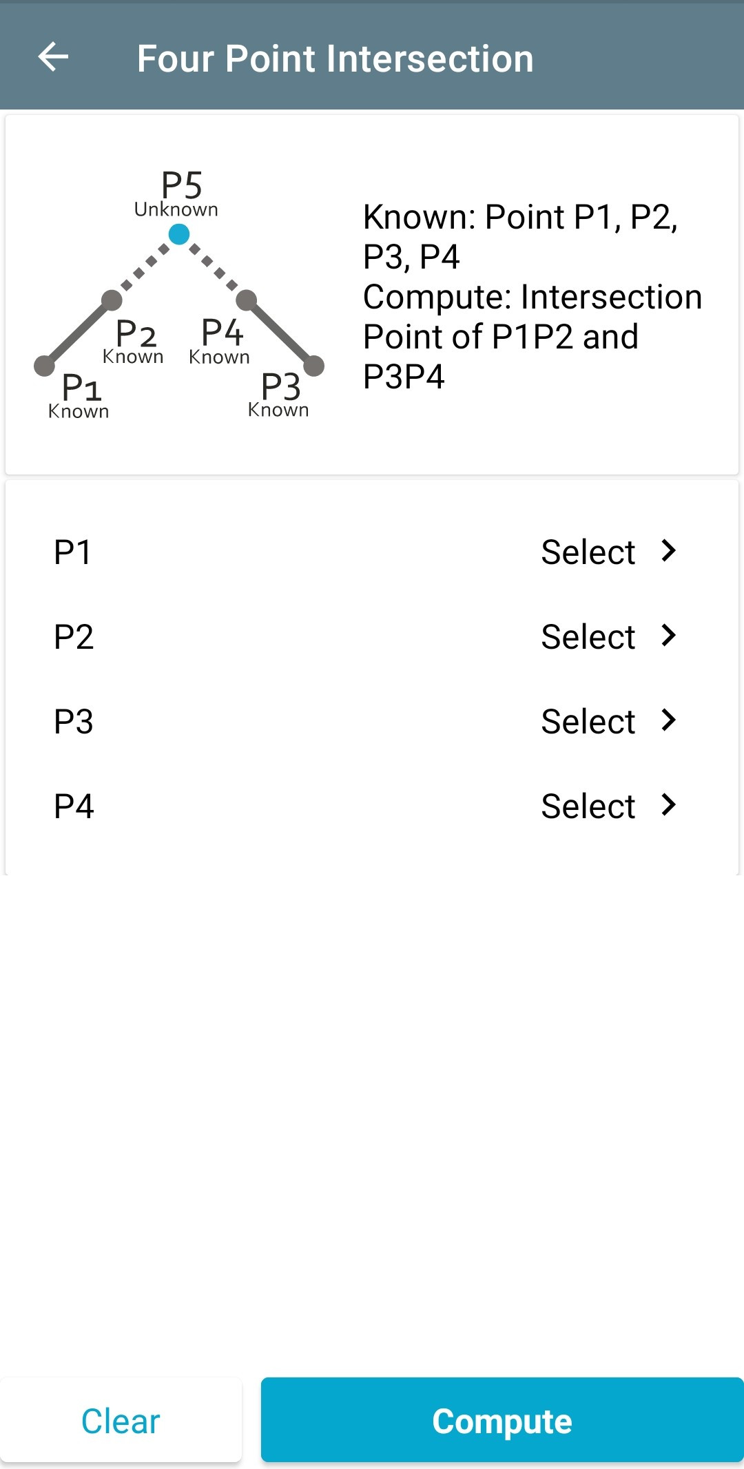 Four points intersection – راهنمای نرم افزار هیرو